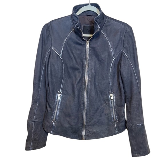 mauritius | Jackets & Coats | Mauritius Lamb Leather Jacket Standup ...